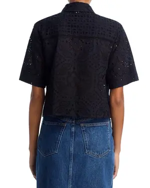 Veronica Beard Eyelet Shirt