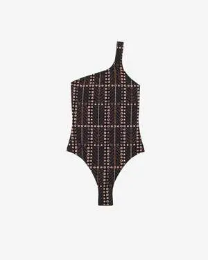 Isabel Marant Printed One-piece Swimsuit - Black