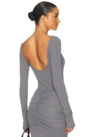 HELSA Matte Jersey Long Sleeve Top