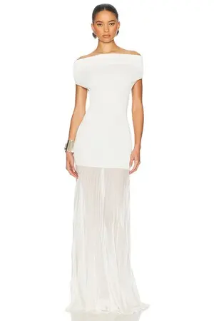 HELSA Jazzlyn Maxi Knit Dress - Ivory