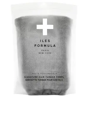 ILES FORMULA Signature Hair Turban Towel - Grey