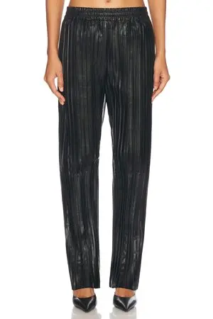 Helmut Lang Pleated Leather Pant