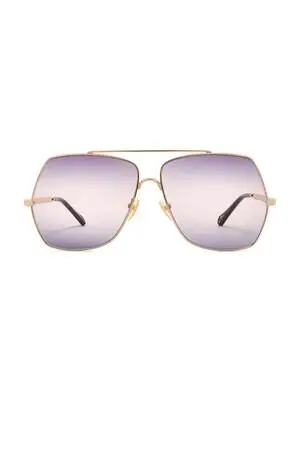 Chloé Chloe Aly Sunglasses Gold & Violet