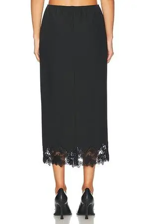 HELSA Suit Midi Skirt With Lace