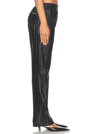 Helmut Lang Pleated Leather Pant