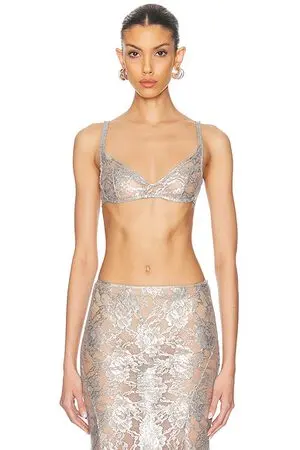 Attico Bra Top - Silver