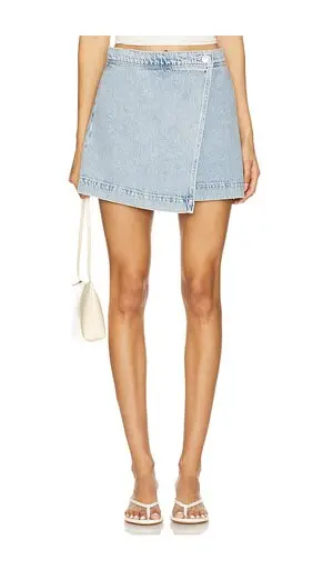 Paige Aven Denim Skirt - Blue
