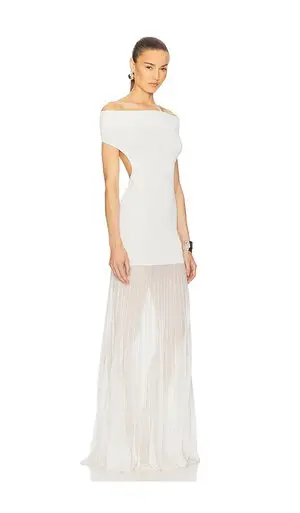 HELSA Jazzlyn Maxi Knit Dress - Ivory