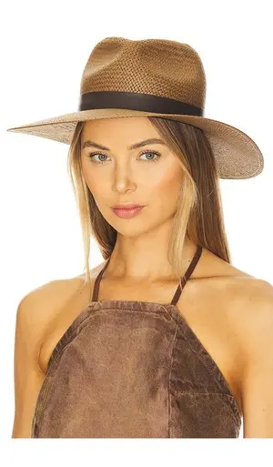 Janessa Leoné Zoe Straw Hat - Brown
