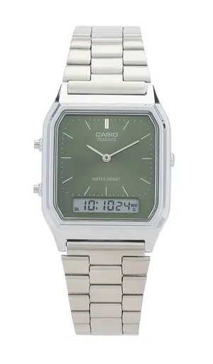 Casio Aq230 Series Watch - Metallic Silver