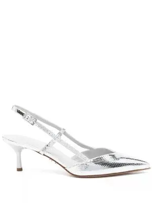 Sergio Levantesi Silver Tone Pumps