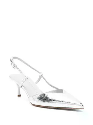 SERGIO LEVANTESI 60mm Chantal Pumps - Silver