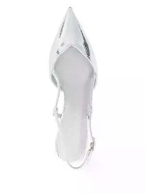 SERGIO LEVANTESI 60mm Chantal Pumps - Silver