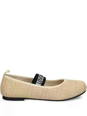Moschino Logo Flats For Women