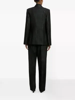 Victoria Beckham Seam-embellished Blazer - Black