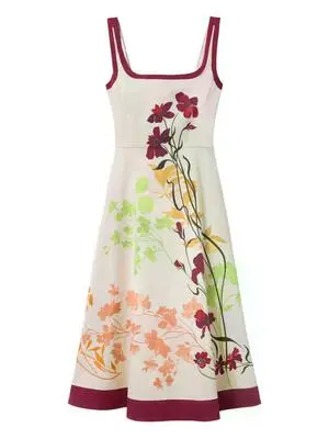 La DoubleJ Sophia Floral Midi Dress