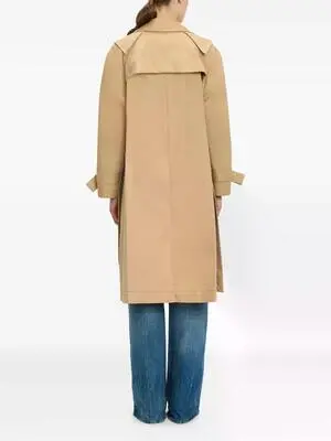 Victoria Beckham Raglan Belted Trench Coat - Neutrals