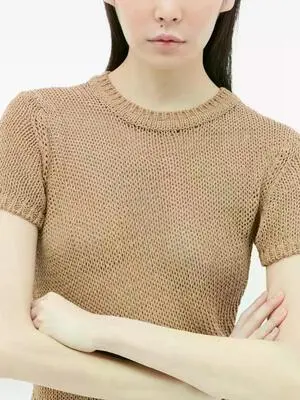 AYA MUSE Open-knit T-shirt