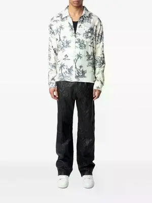 Zadig&Voltaire Suzy Palm-print Shirt