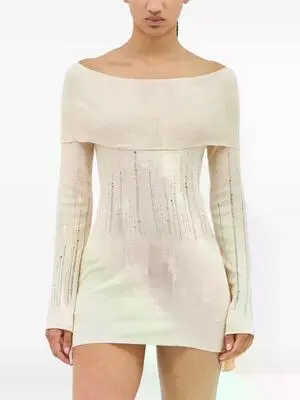 AYA MUSE Deva Mini Dress - Neutrals