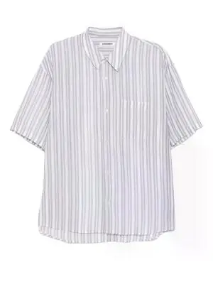 Attachment Striped Shirt