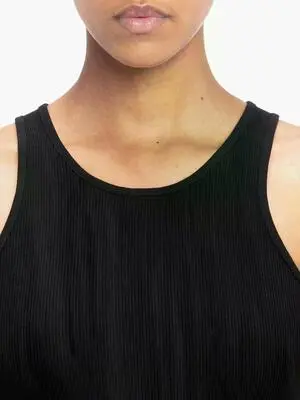 Victoria Beckham Ribbed Bodysuit - Black