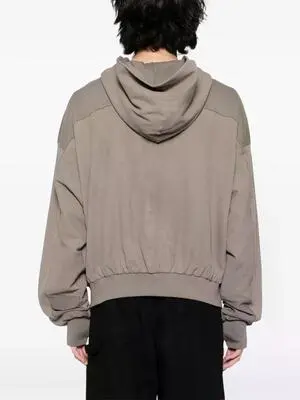 THOM KROM Waffle-effect Zip-up Hoodie