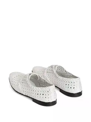 Dolce & Gabbana Woven Raffia Derby Shoes