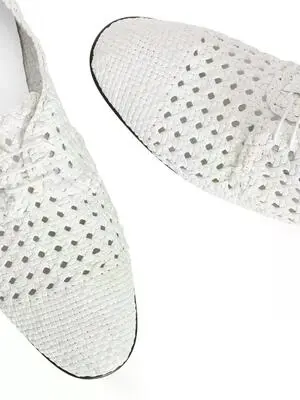 Dolce & Gabbana Woven Raffia Derby Shoes