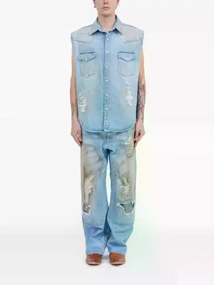 MAISON MARGIELA Sleeveless Denim Shirt