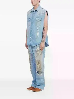 MAISON MARGIELA Sleeveless Denim Shirt