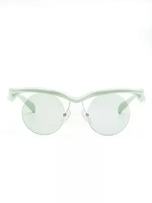 Prada Round-frame Sunglasses - Green