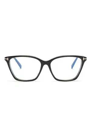 TOM FORD Rectangle-frame Glasses - Black