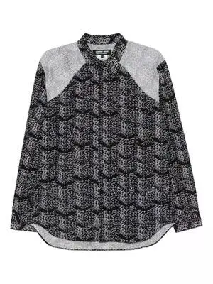 Comme Des Garçons Striped Shirt - Black
