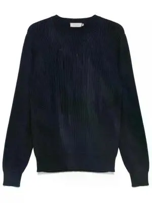 Canali Ribbed-knit Sweater - Blue