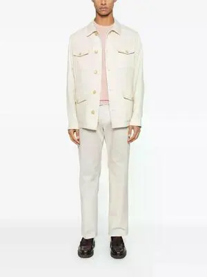 Canali Linen Shirt Jacket