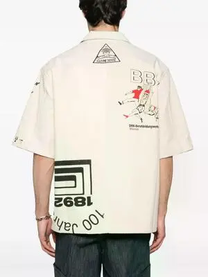 MARINE SERRE Regenerated Tote Bags Bowling Shirt