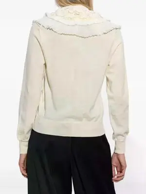 Comme Des Garçons Wool Cardigan With Detachable Collar