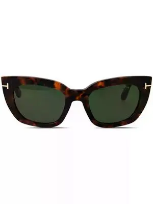 TOM FORD Rectangle-frame Sunglasses - Brown