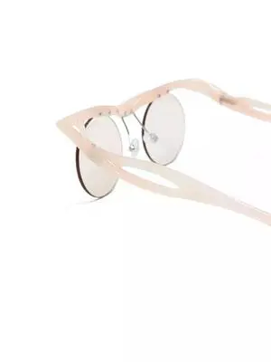 Prada A24s Round-frame Sunglasses - Pink