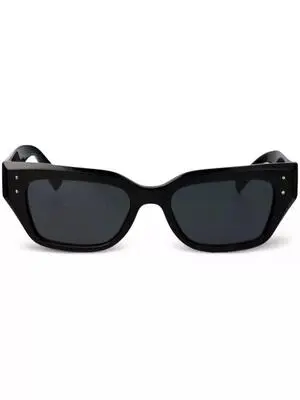 Dolce & Gabbana Logo-print Sunglasses - Black