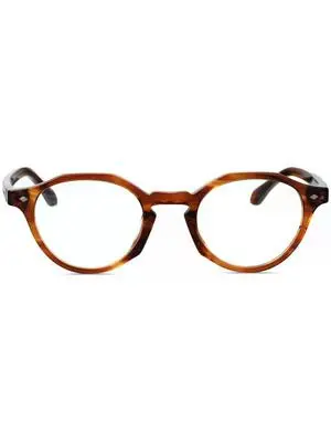 Giorgio Armani Round-frame Glasses - Brown