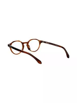 Giorgio Armani Round-frame Glasses - Brown