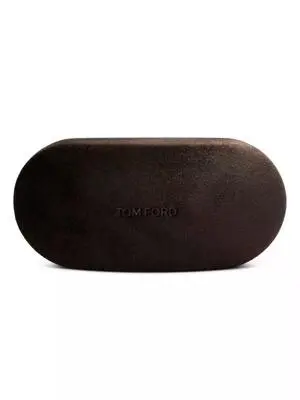 TOM FORD Geometric-frame Glasses - Brown