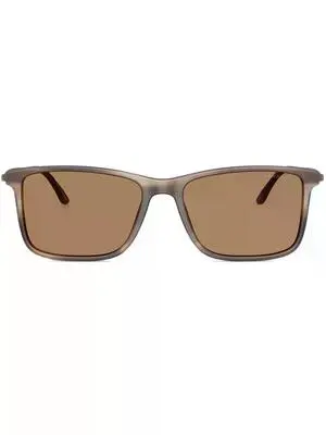 Giorgio Armani Rectangle-frame Sunglasses - Brown