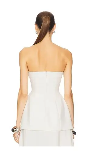 HELSA Heavy Crepe Tunic Top - Ivory