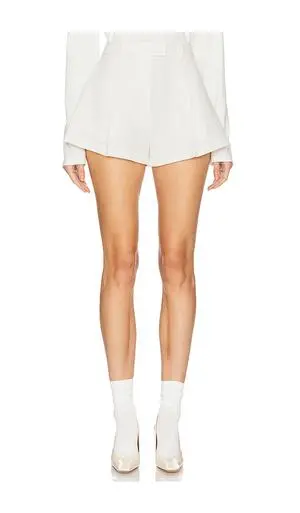 HELSA The Heavy Crepe Flirt Short - Ivory