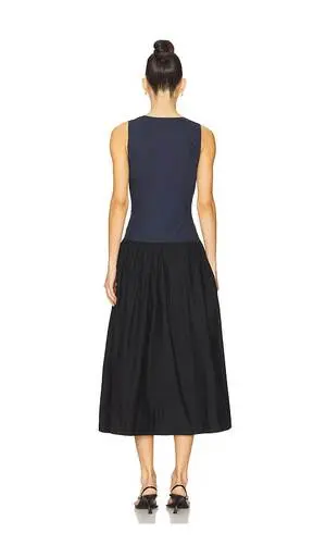 Ulla Johnson Sleeveless Midi Dress With Front Lace-up Accent