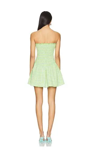 APRES STUDIO Strapless Ruched Mini Dress