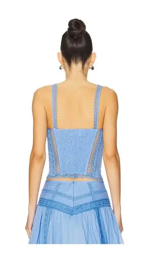 Charo Ruiz Ibiza Poppy Top - Blue Washed